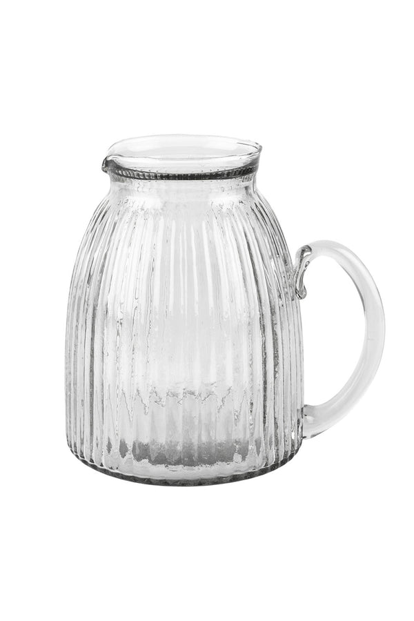 Ribbed Glass Kitchen Jug