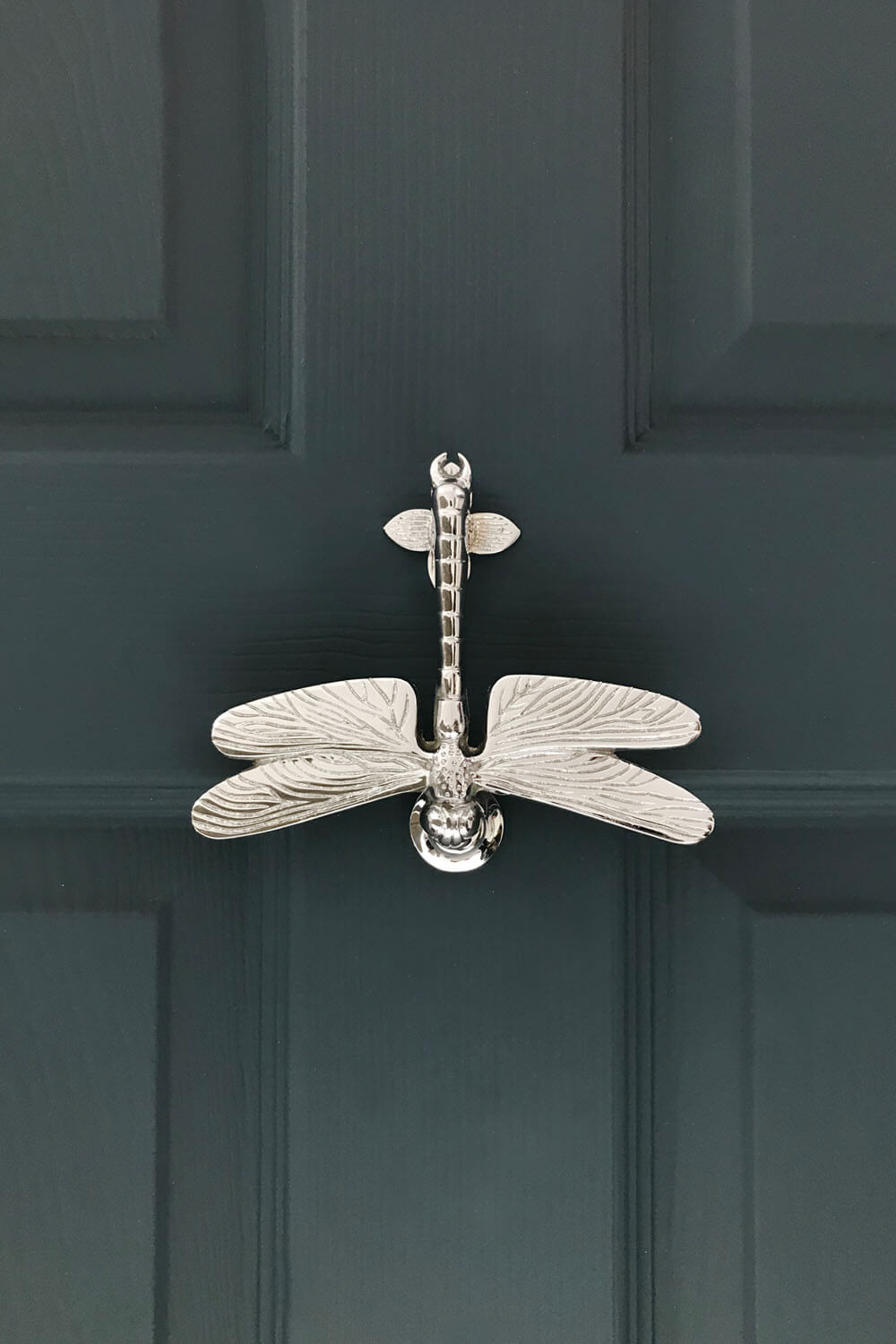 Chrome Dragonfly Door Knocker