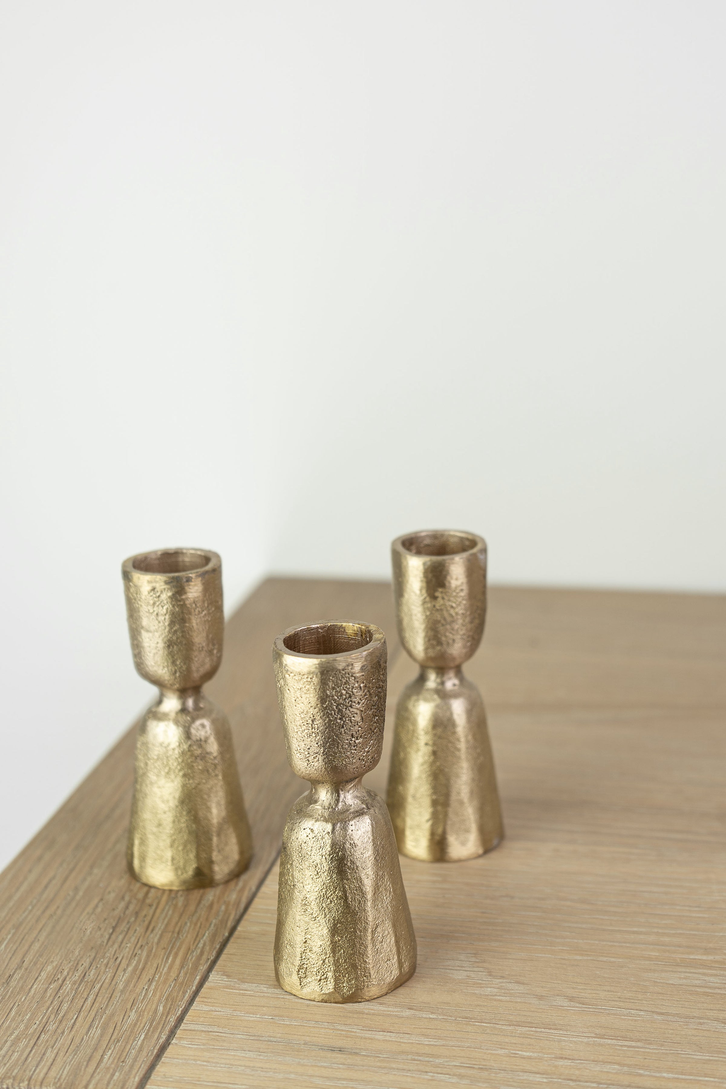 Hand Forged Small Solid Brass Candlestick